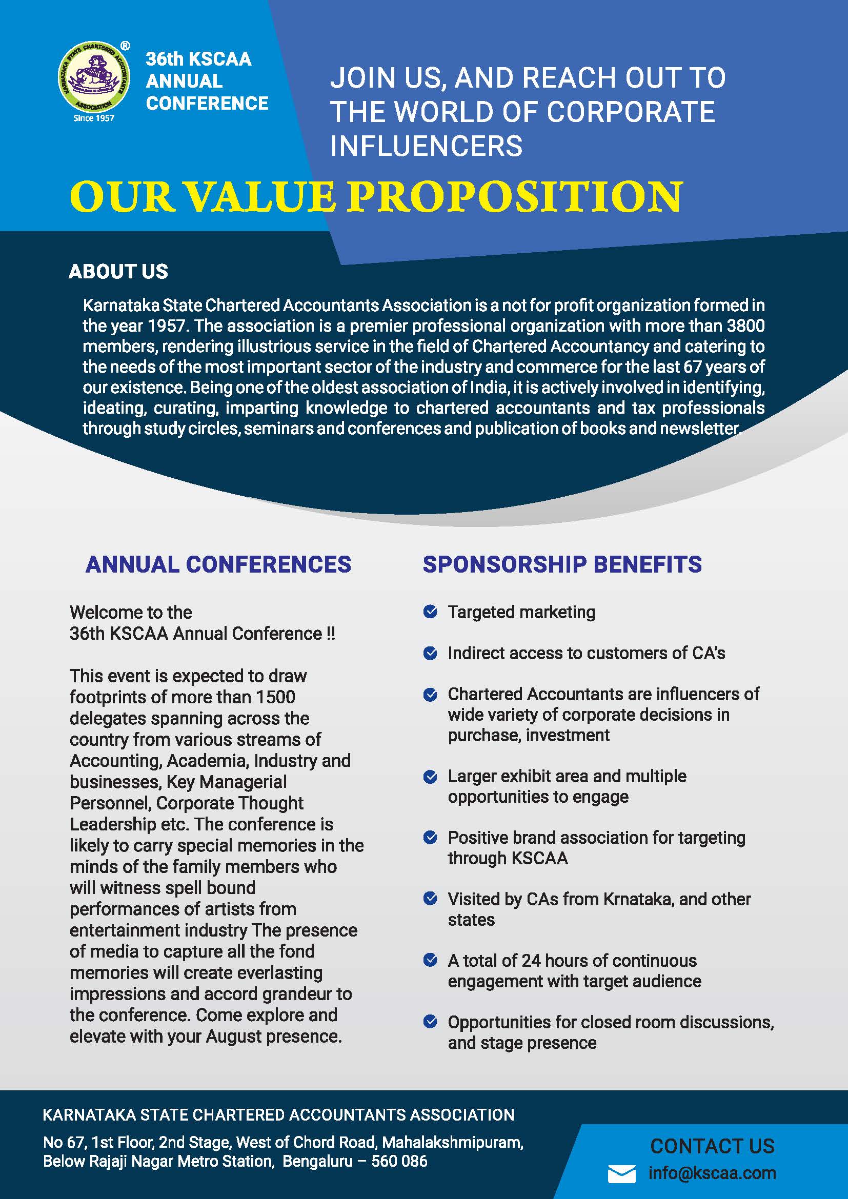 Sponsorship: Main sponsor | Conference 2024 – KARNATAKA STATE CHARTERED ...